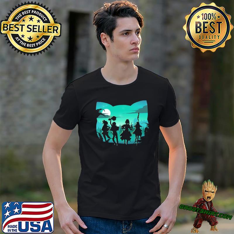 The shadow of konosuba characters chomusuke silhouette classic shirt ...